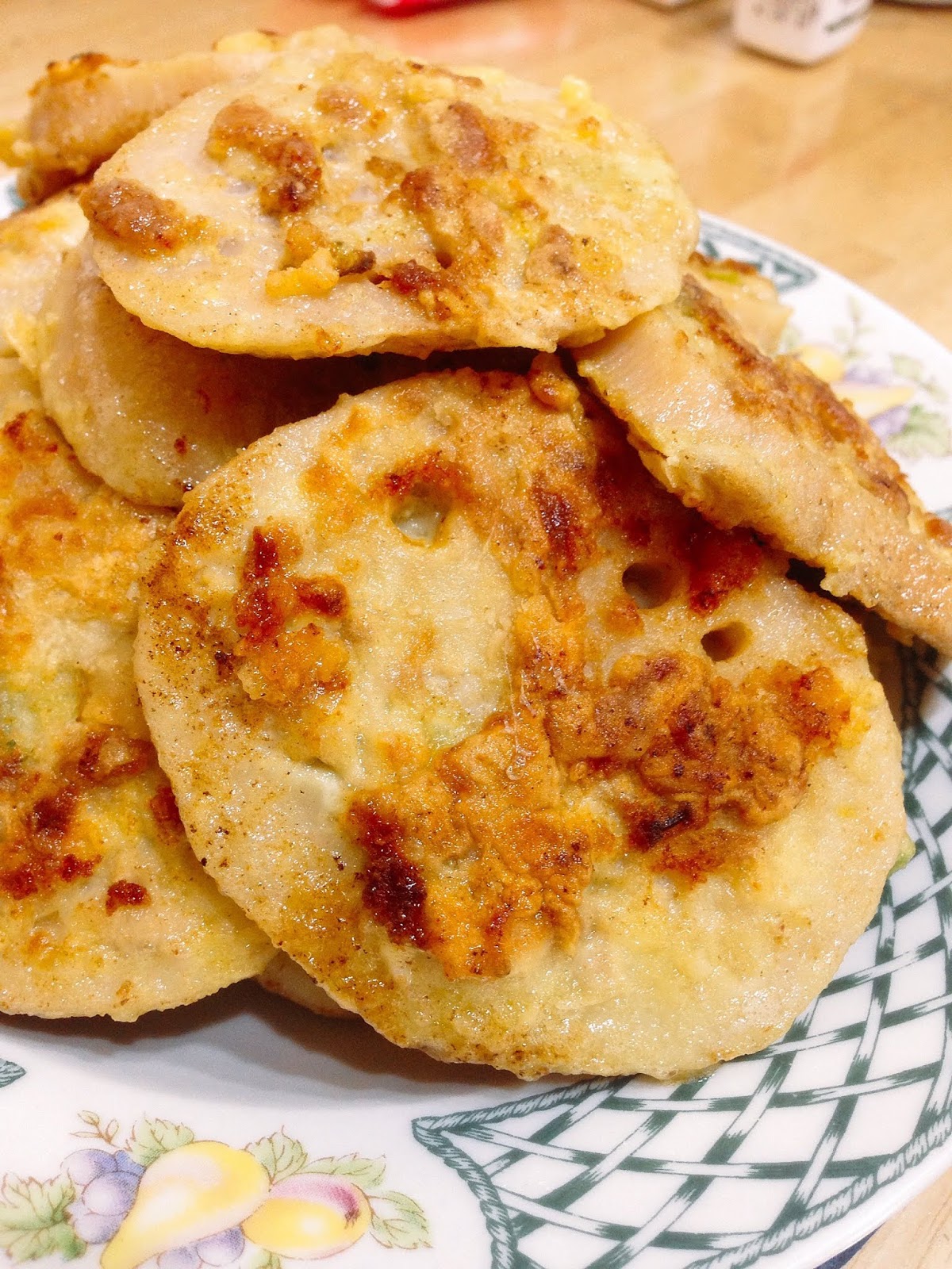 Jack‘s’ Unprofessional Cooking-Pan Fried Lotus Root Pancake with ground ...