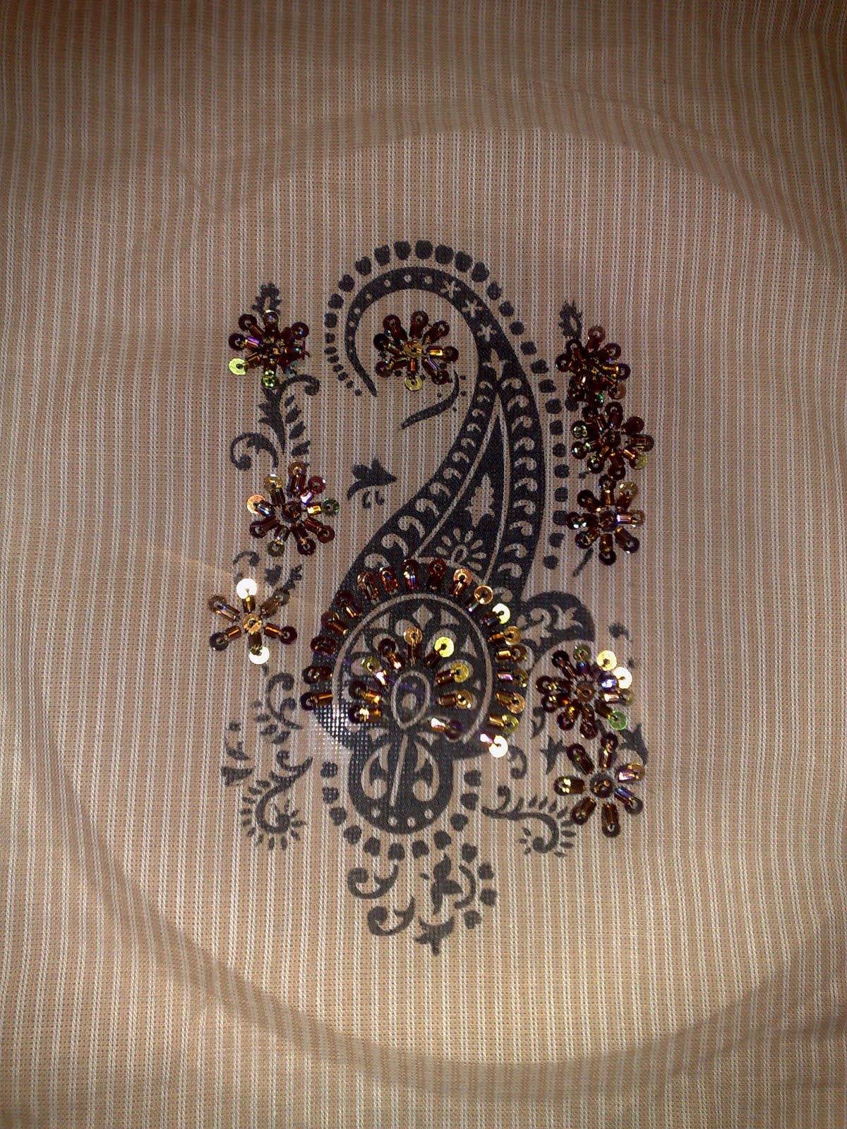 SARAN-EMBROIDERY: PRINTING ALONG WITH THE EMBROIDERY