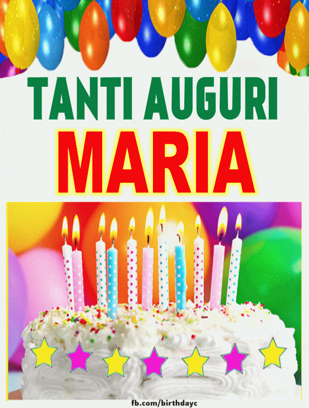 Buon Compleanno MARIA immagini gif - HBDAY.ART/IT