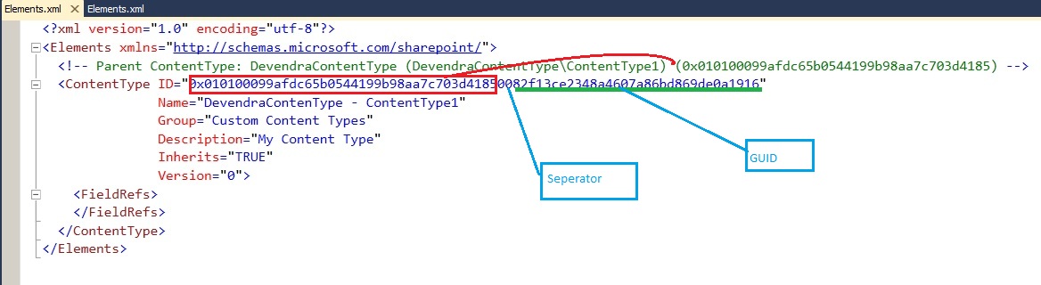 DEVENDRA's SharePoint: Develope Content Type from Custom parent Conten Type in Sharepoint 2010 ...