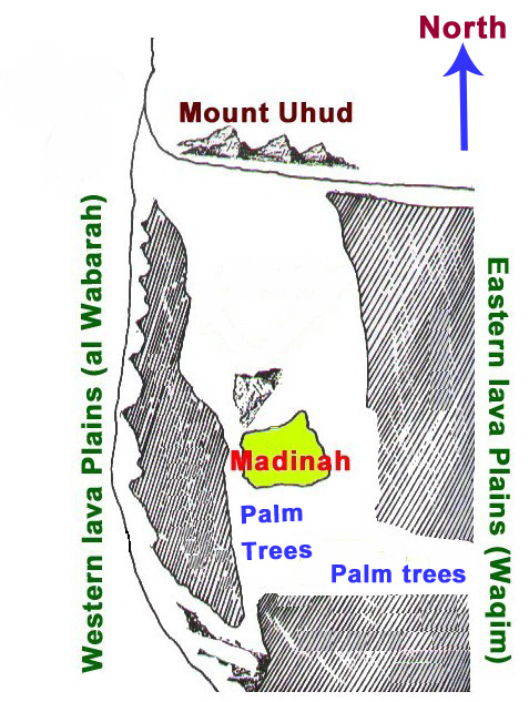 Battle of Uhud Maps - غزوة احد | Tasheel Tadrees
