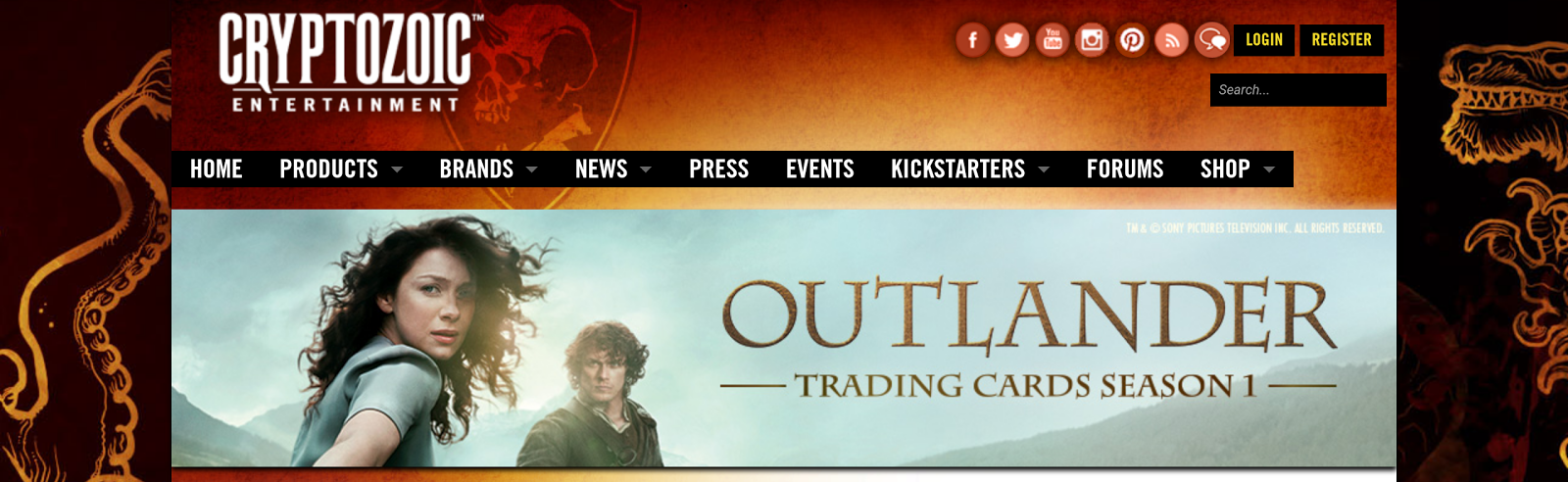 Outlander Homepage: The Outlander playing cards, details by Cryptozoic!