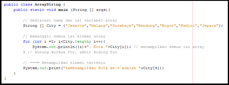 Array Integer | Array String ~ Materi Java Pemula