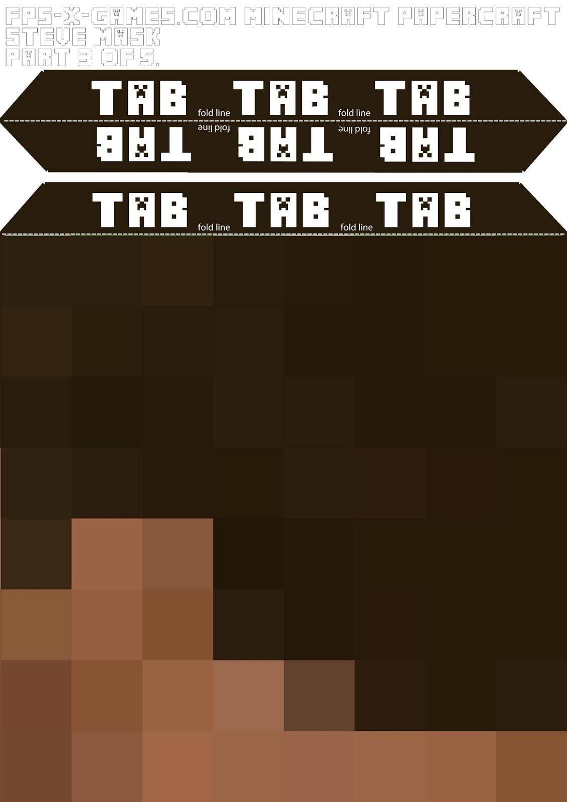 minecraft-mask-steve-head-3-5.jpg 1 131 × 1 600 pixels | Minecraft ...