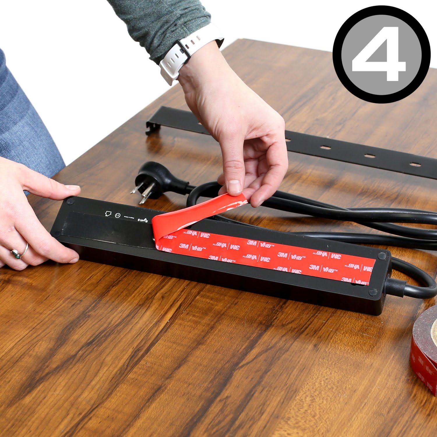 The $5 Fix! How to mount a power strip for under $10