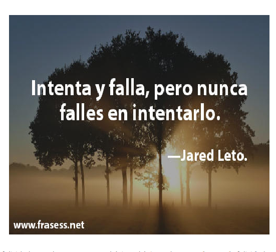 JUANA MACEDO, Frases, Reflexiones y algo más: Intenta y falla...