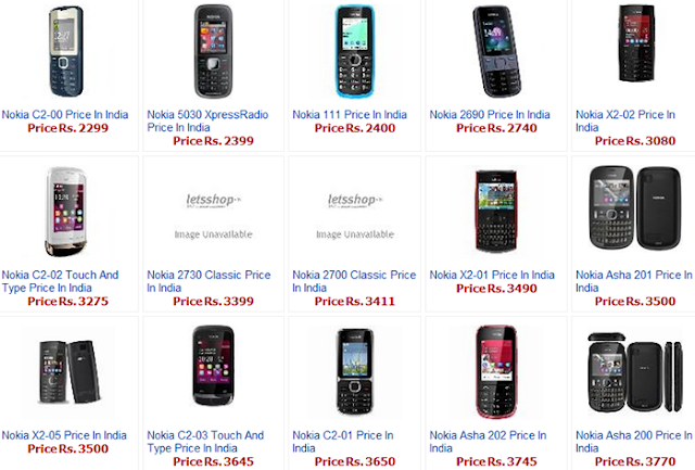 Mobile Phone: Nokia Cell Phone Price in India