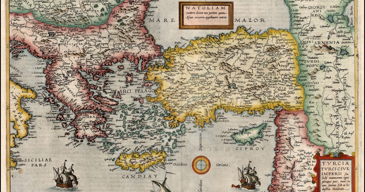 Map of Turkia and Turkish Empire, 1593 Antwerp