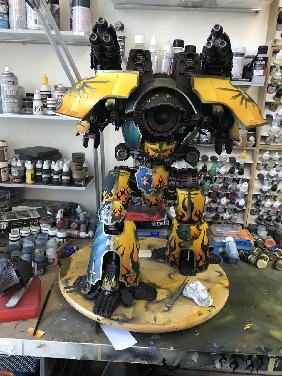 40k Hobby Blog: Warlord Titan Taking Shape