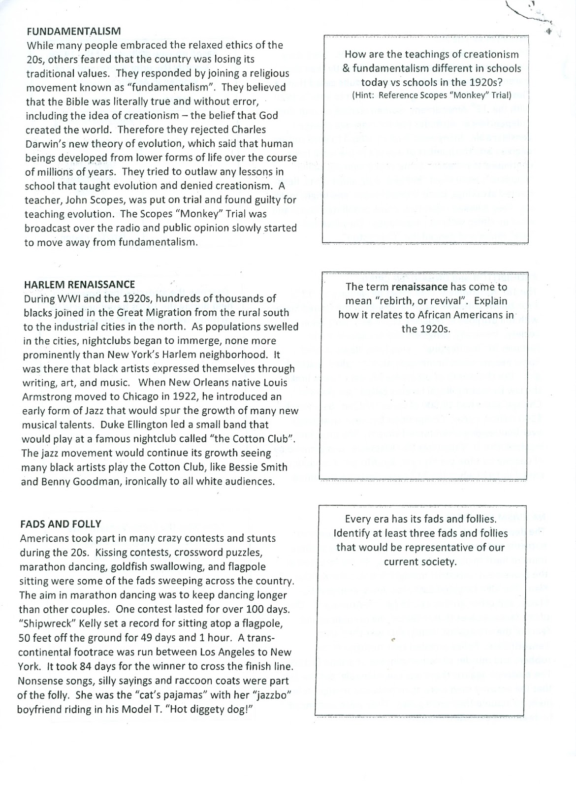 Mr. E's U.S. History and Black History Page: Unit 8 - The Great ...