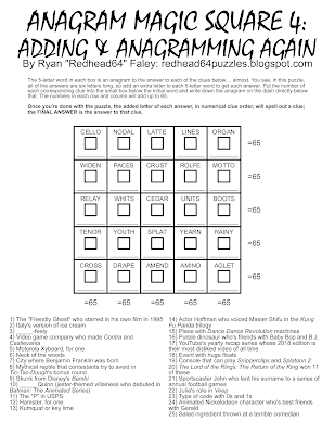 Redhead64's Obscure Puzzle Blog!: MUSICAL MARCH! PUZZLE #222: Anagram ...