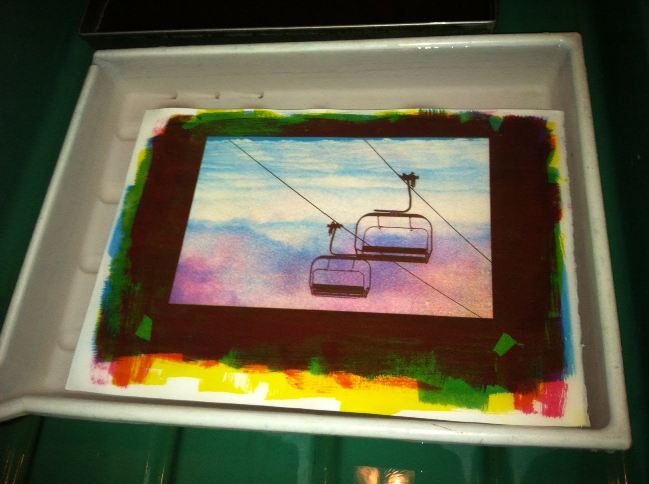 view finder: gum printing