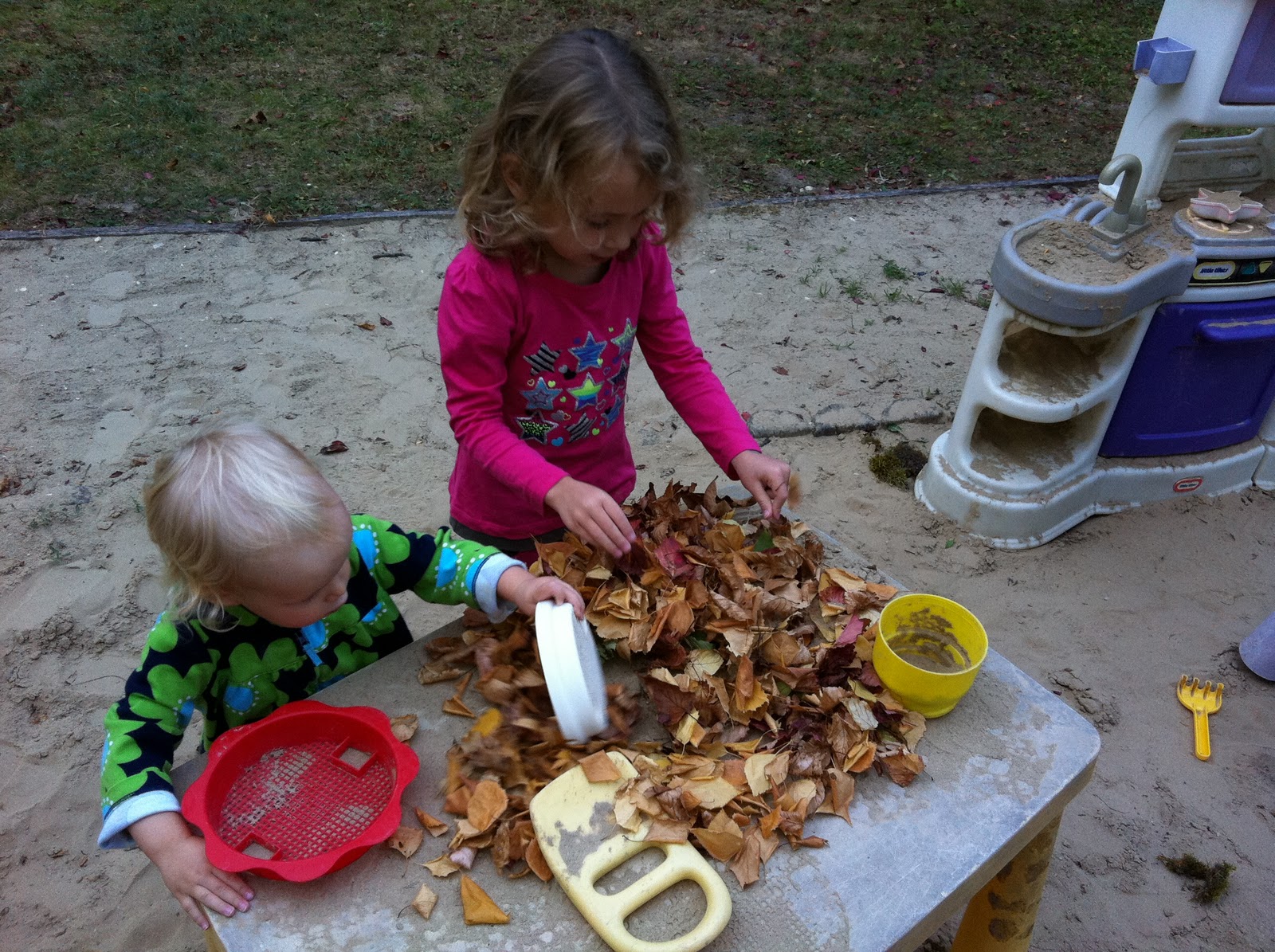 Mama Pea Pod: {Outdoor Play Party: More Fall Leaf Play}