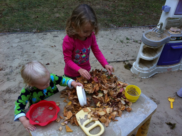 Mama Pea Pod: {Outdoor Play Party: More Fall Leaf Play}