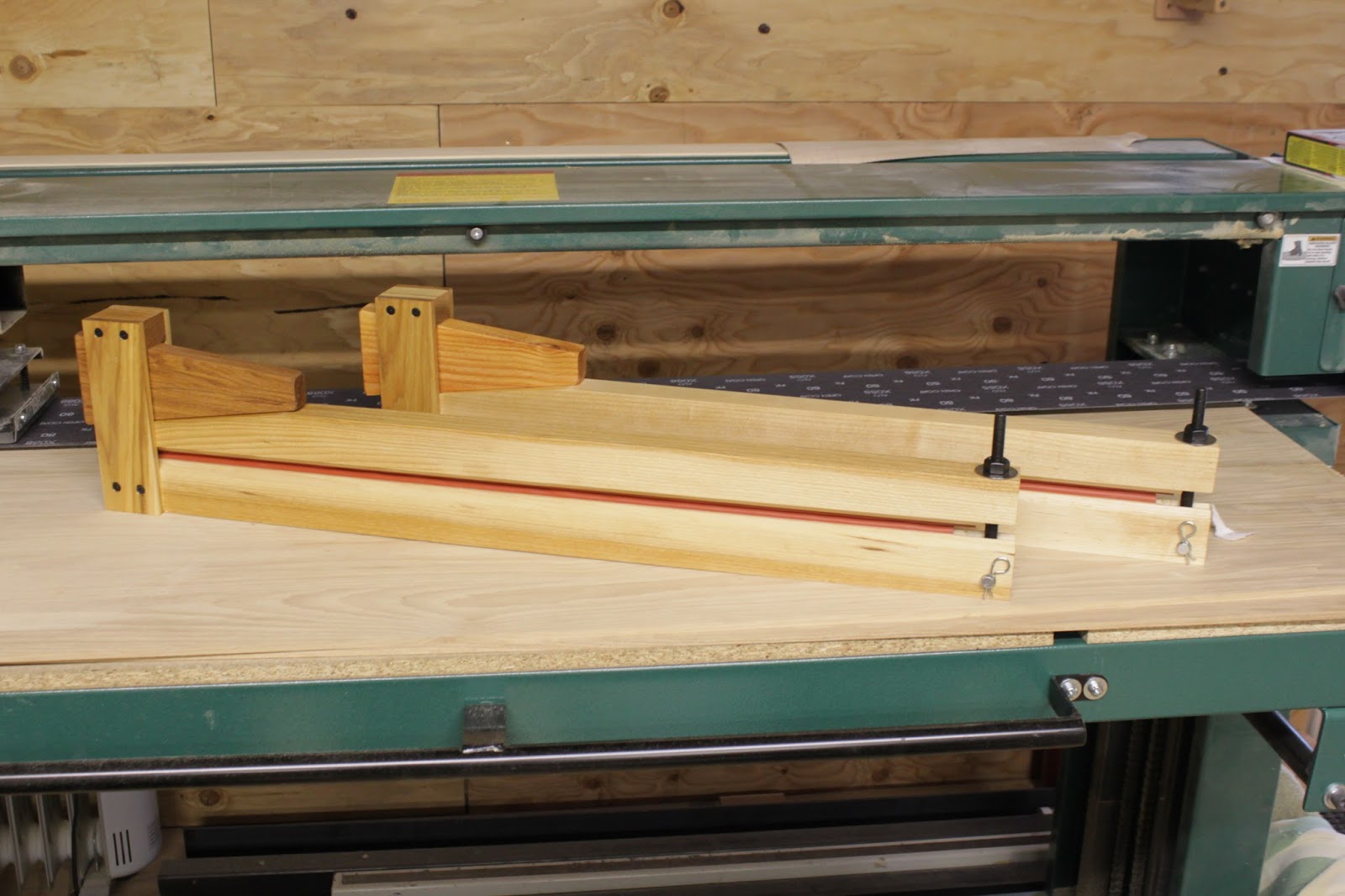 aerialcopper: Panel Alignment Clamps, Operational Bandsaw