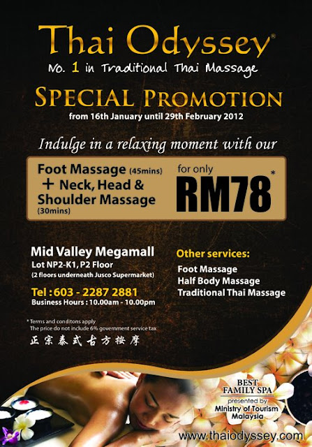 Malaysia Hot Deals: Thai Odyssey Special Promotion