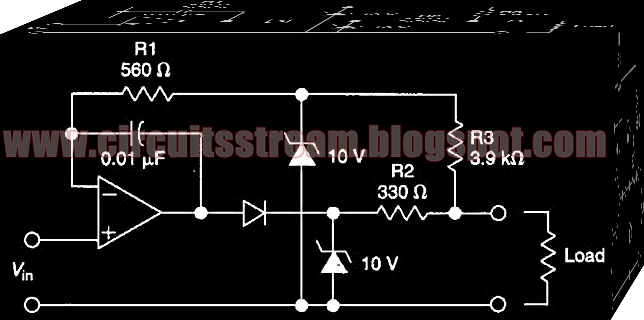 Simple Intrinsically Safe Op Amp Circuit Diagram