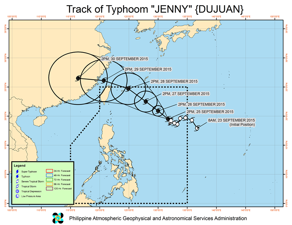 Typhoon Jenny intensifies; rainy weekend expected in Luzon, Metro Manila