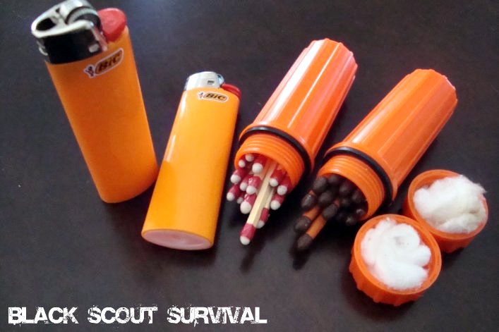 Black Scout Survival: Matches Vs. Bic Lighters