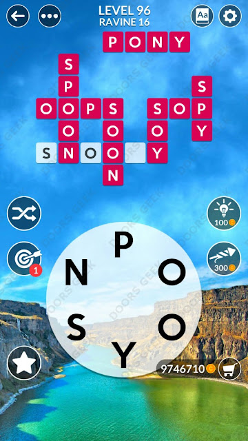 Wordscapes Level 96 Answers ~ Doors Geek