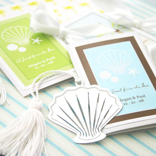 Seashell Bookmark in Personalized Folder - Unxia