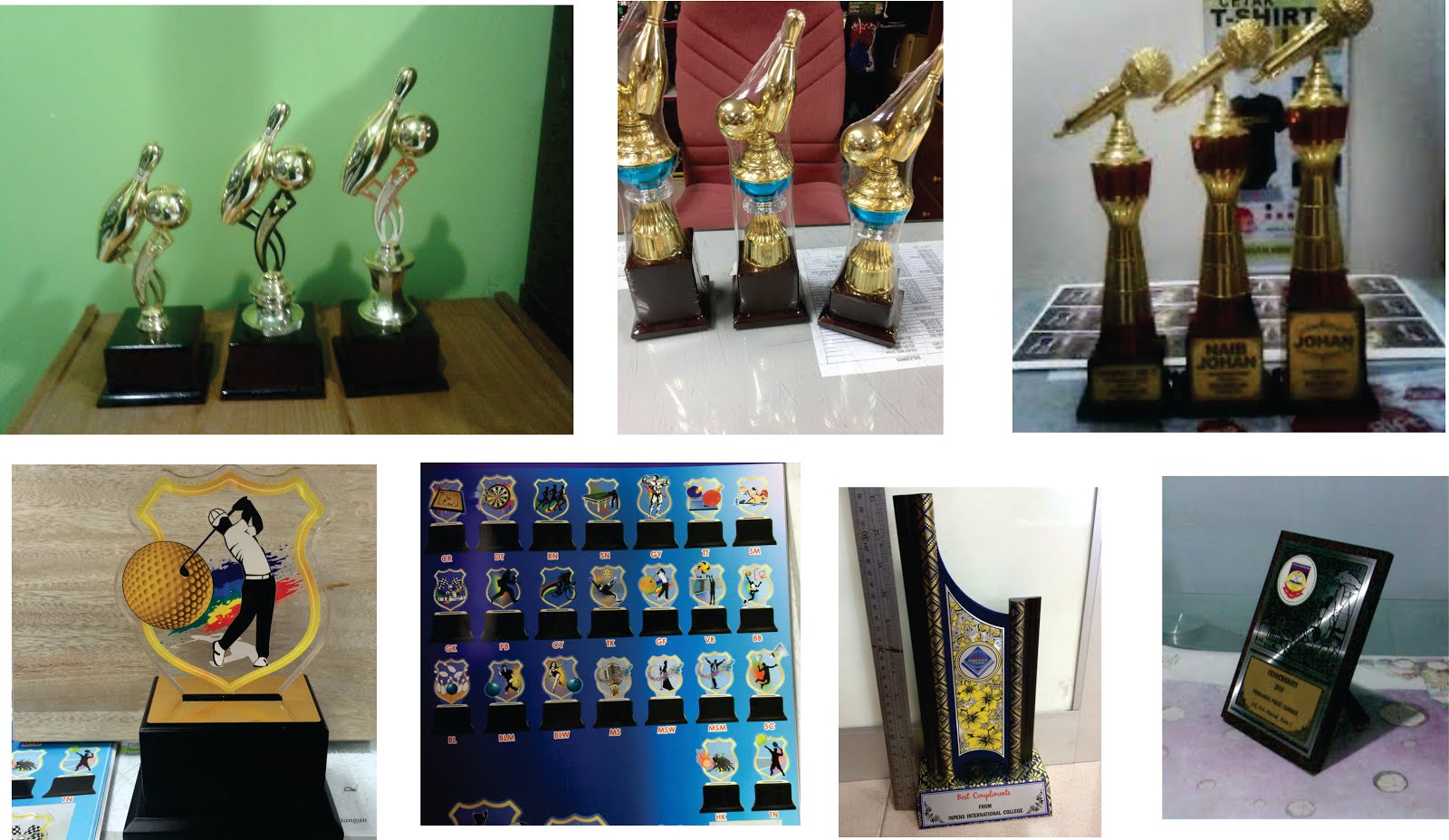 MEDAL & TROFI UNTUK SEMUA.: PIALA PUSINGAN KACA