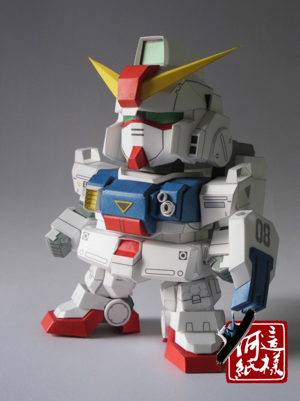 GUNDAM GUY: Gundam Papercraft: SD Mobile Suit Gundam (Updated 4/1/13)