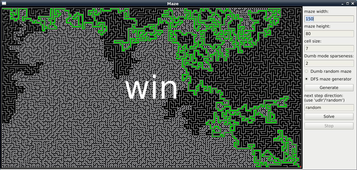 Я разрешаю Simple Maze Solver With Python And Pyside