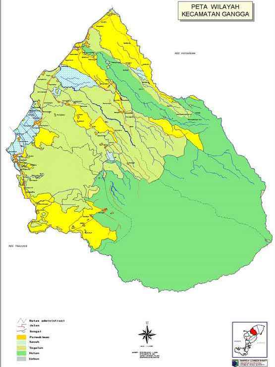 DAFTAR NAMA DESA & DUSUN DI KECAMATAN GANGGA KAB. LOMBOK UTARA | Kecarat