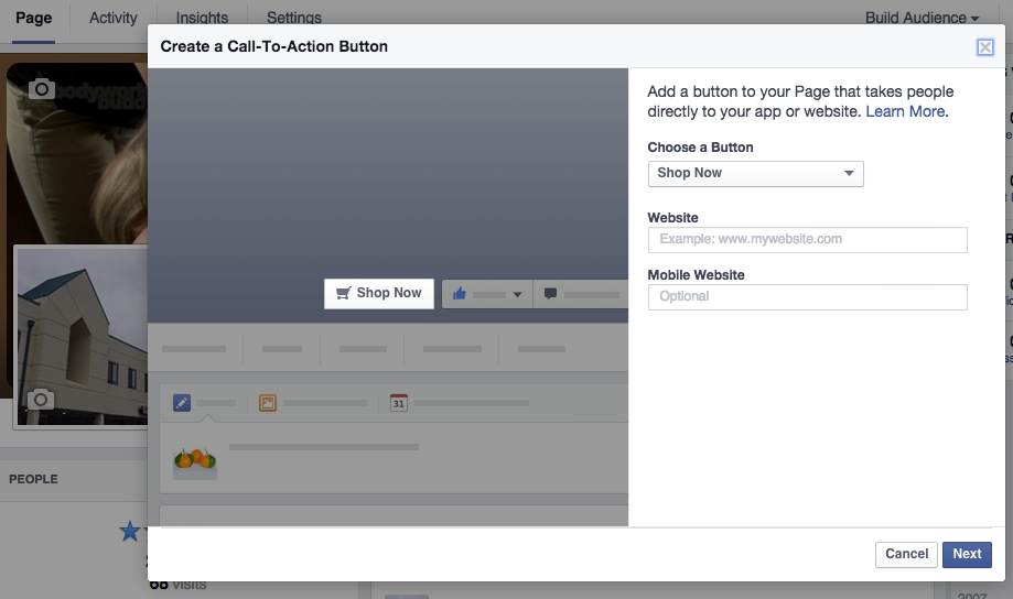 Bodywork Buddy Blog : New Facebook Call-to-Action Button