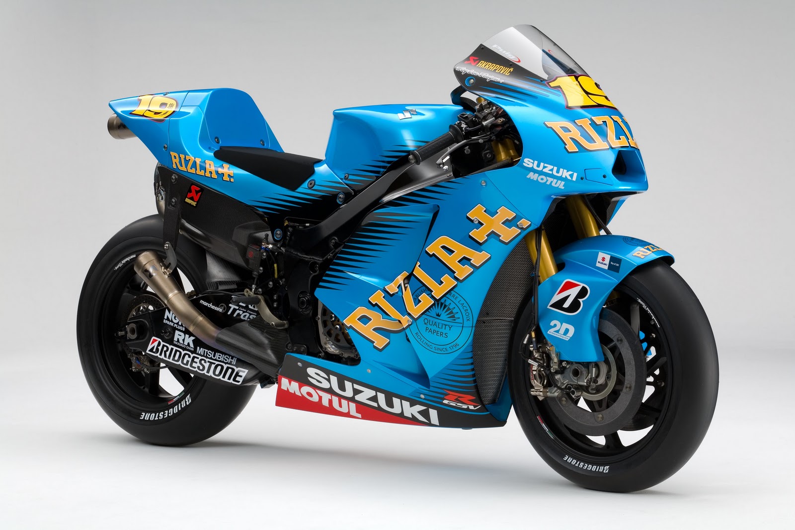 motorsports: Logo on Rizla Suzuki MotoGP