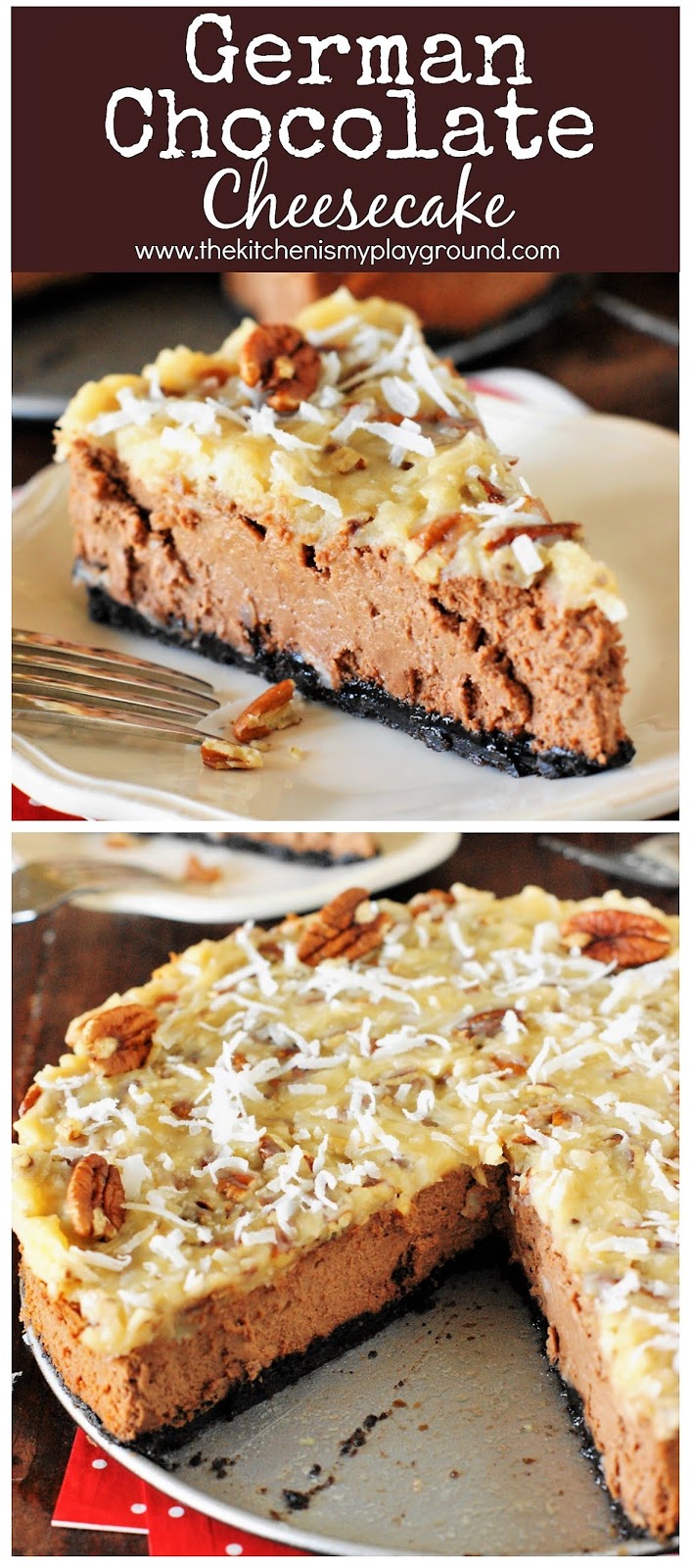 German Chocolate Cheesecake Pie