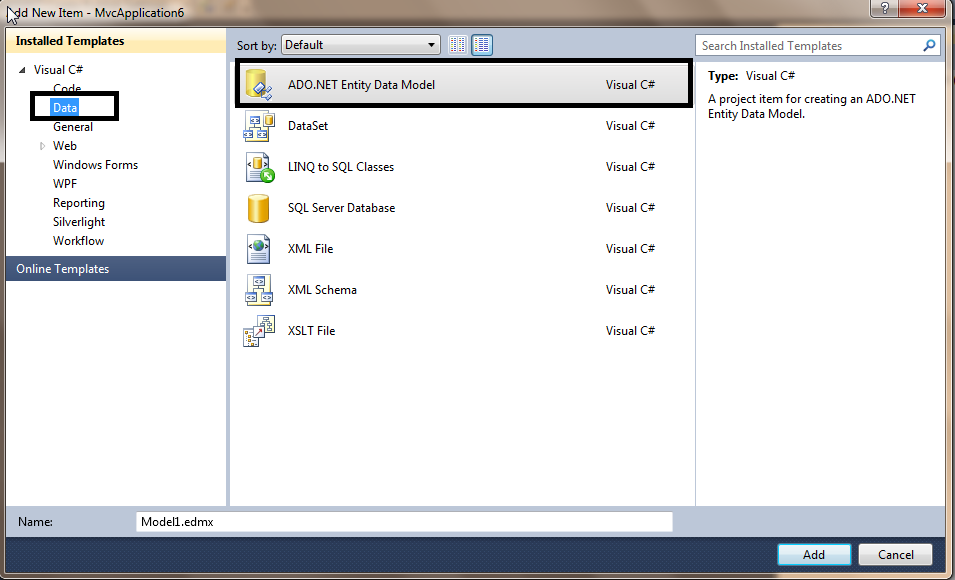 Aspdotnet-Sharepoint: How to Creating an Entity Data Model from a Database in Asp.net MVC 4