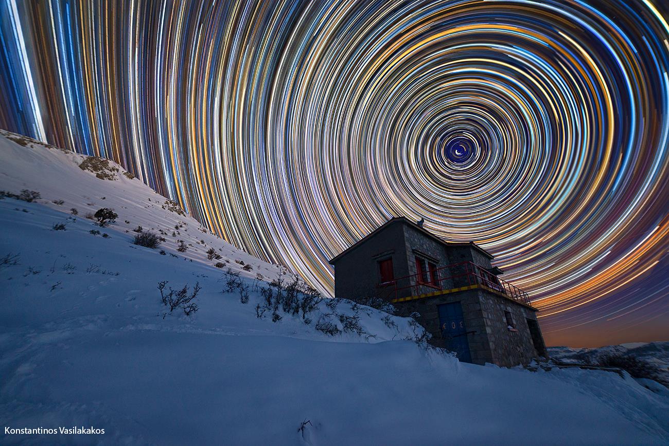 Night Sky Greece: StarTrails
