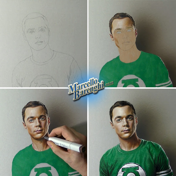 Drawing Sheldon Cooper - Marcello Barenghi