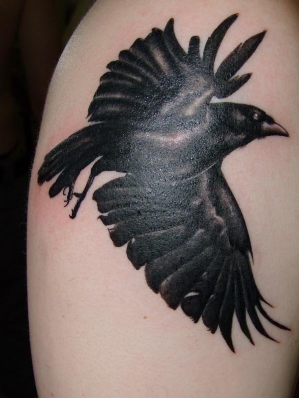 tatuaje+de+cuervo+volando.jpg 600×800 píxeles | Tatuajes de aves ...
