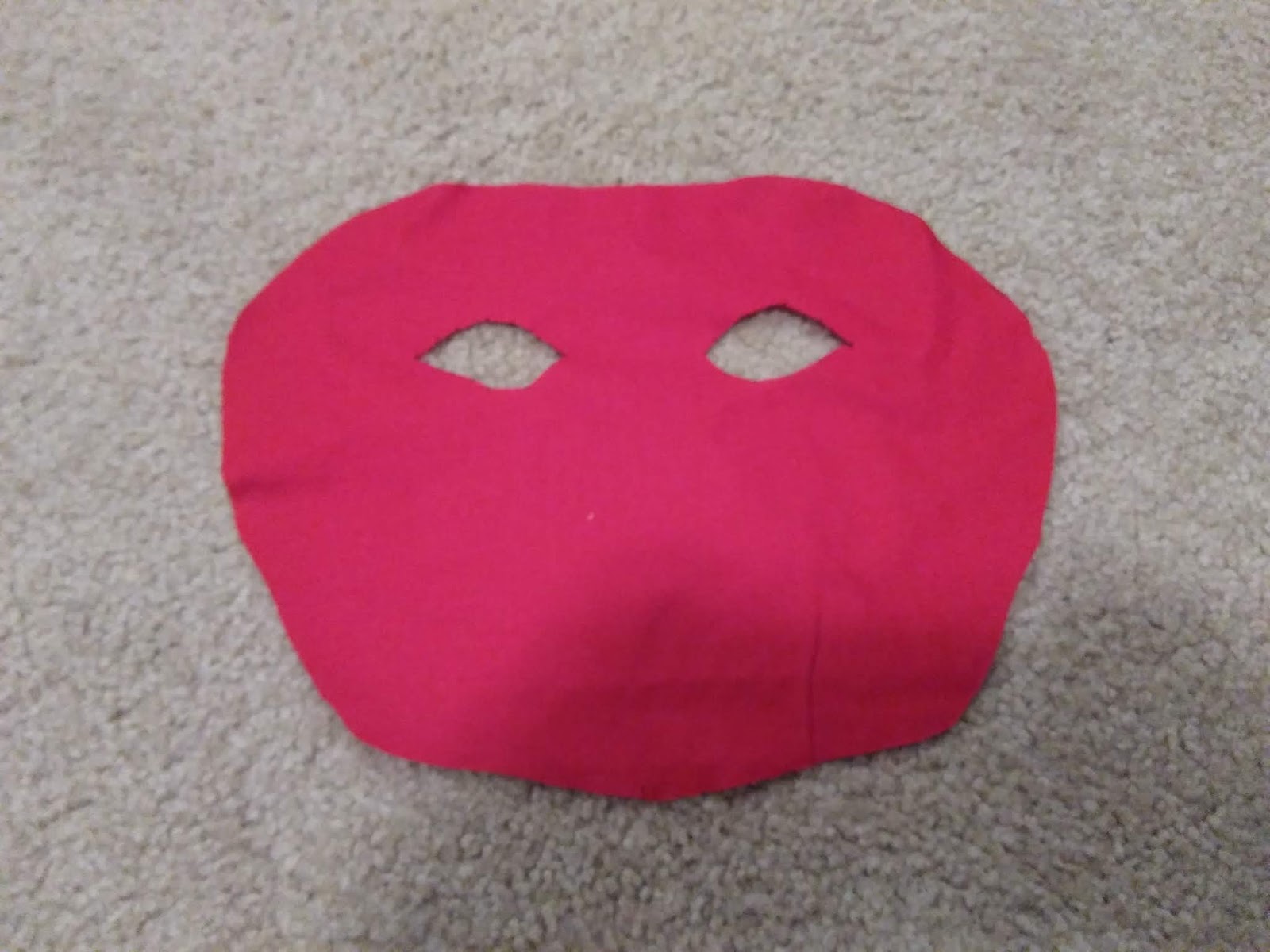 How to make a quick Red Hood mask