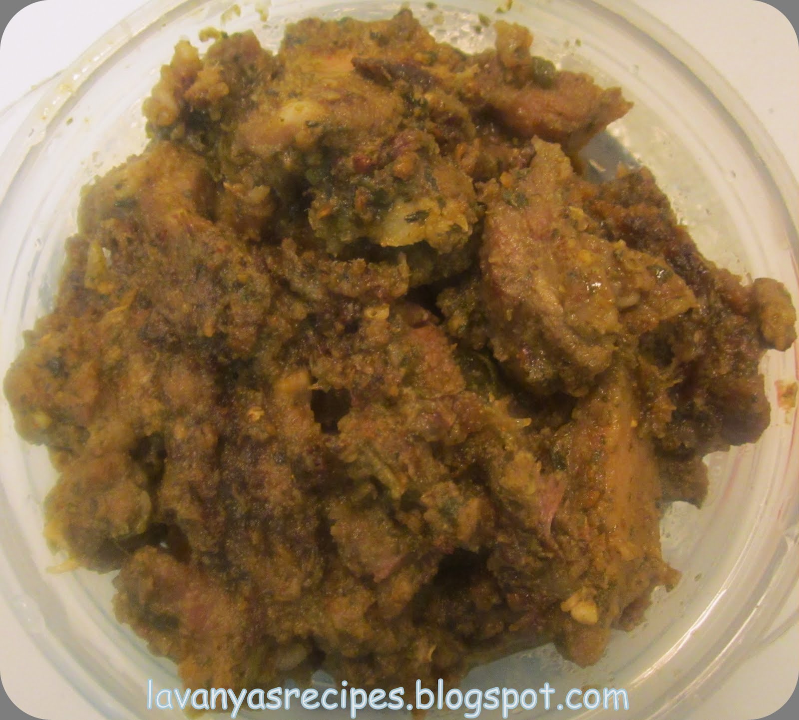 Dry Green Lamb / Dry Green Mutton | Diva Likes