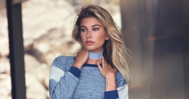 Hailey Baldwin for Guess’ Holiday 2016 campaign by David Bellemere