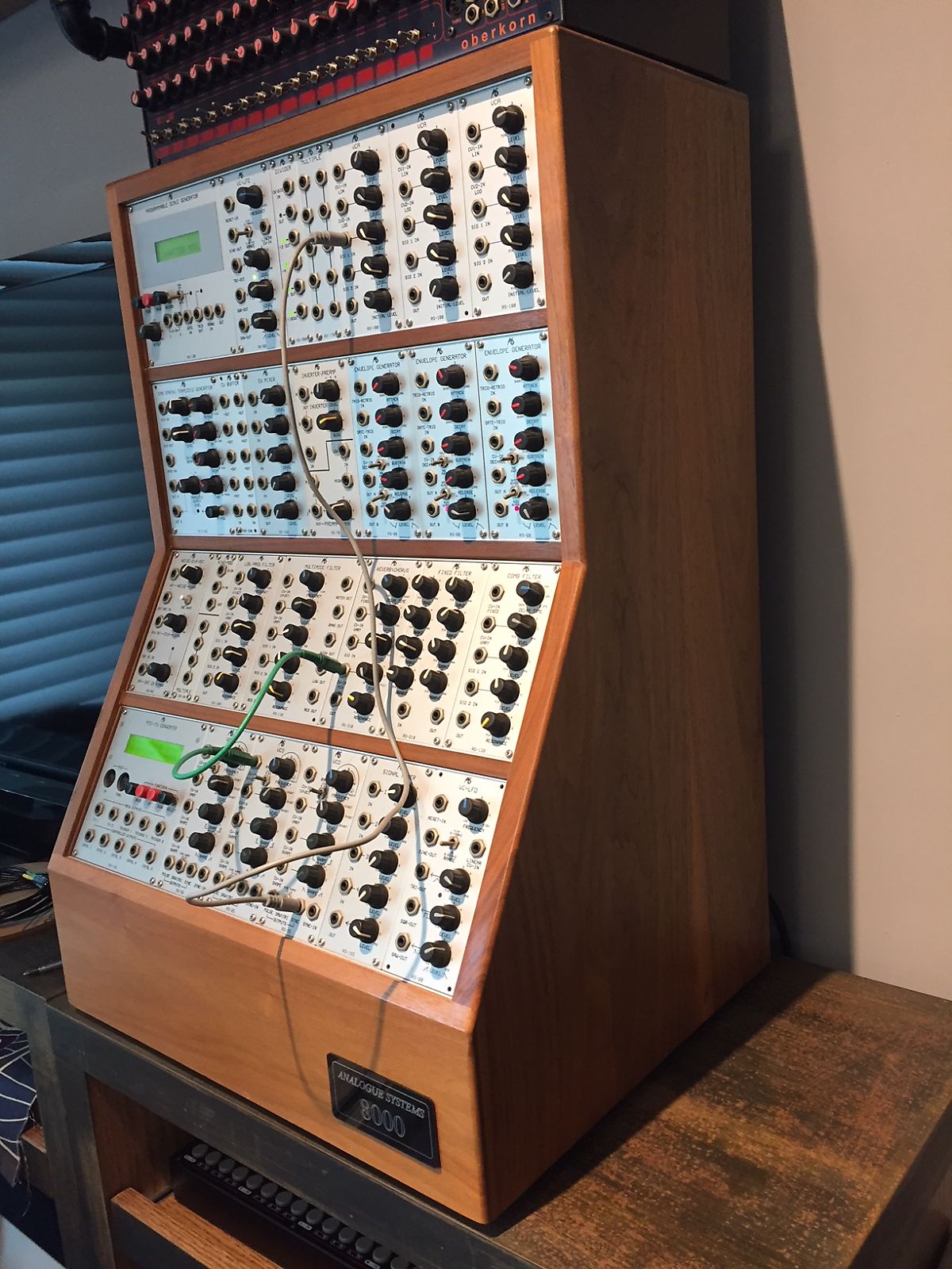 MATRIXSYNTH: Analogue Systems RS 8000 Solid Walnut Cabinet Radiohead