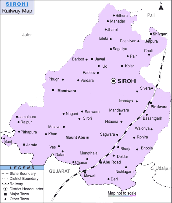 Rail-Map-india: Sirohi_railway_map