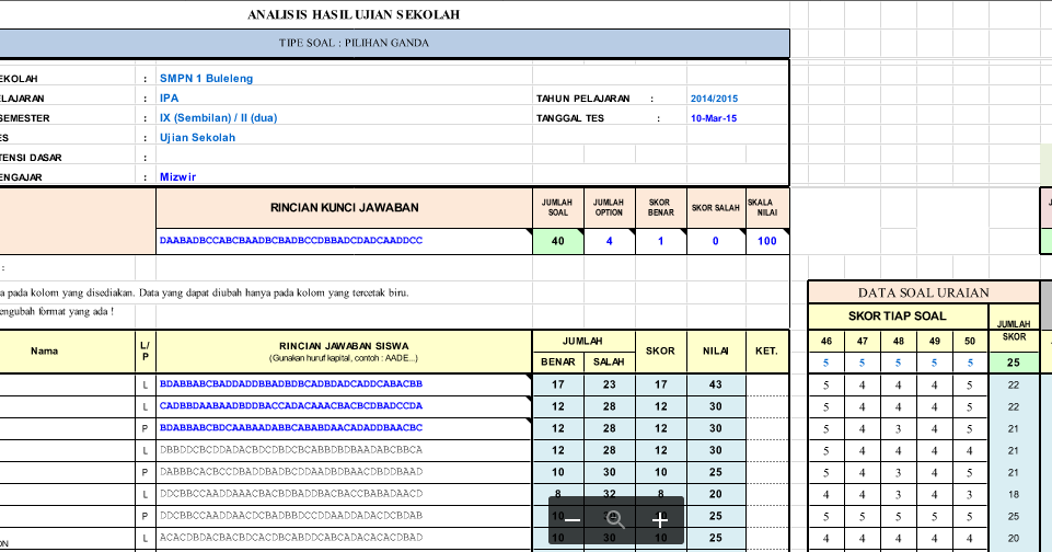 Aplikasi Tabungan Siswa Microsoft Excel | Contoh Format Guru