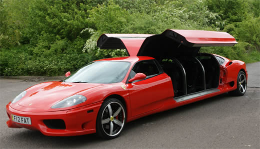 LH Marketing Deluxe: LIMOUSINE FERRARI 360 MODENA