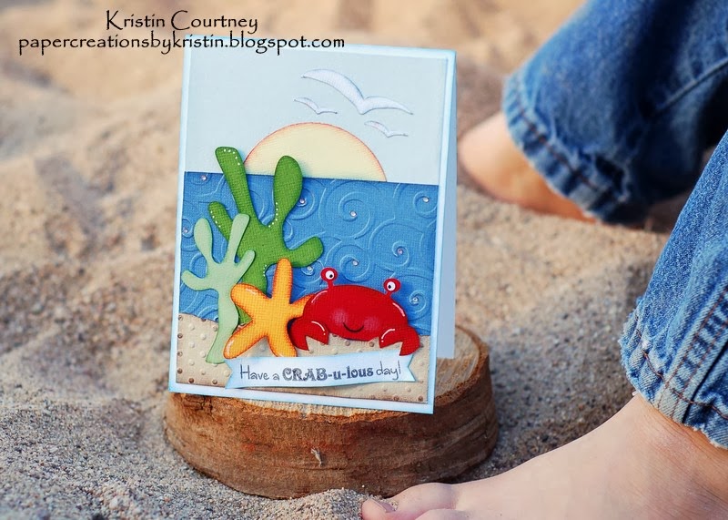 Paper Creations by Kristin: Crab Card ~ Have a Crab-u-lous Day!