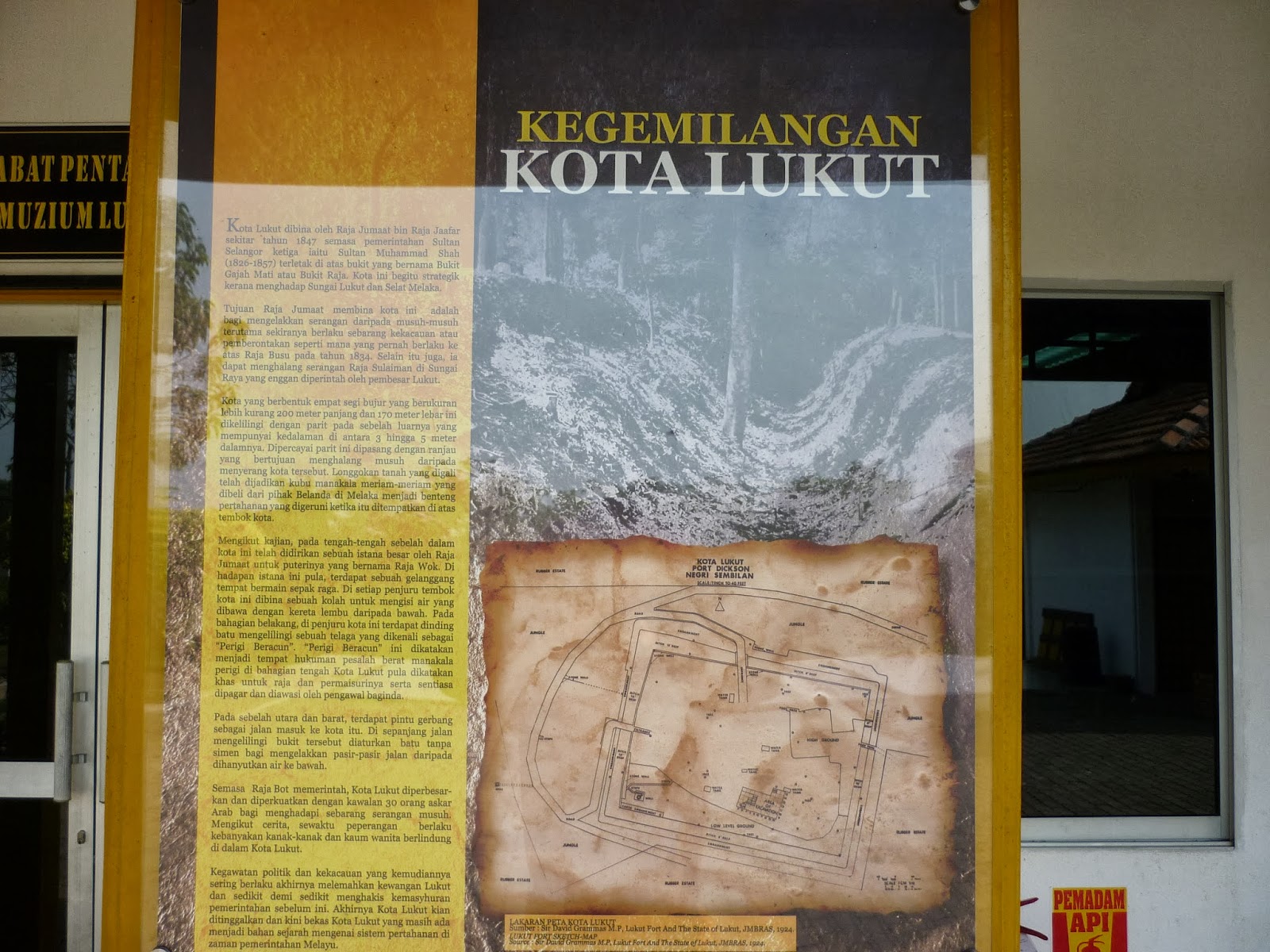 marina inn: Jejak Sejarah Muzium Kota Lukut, Port Dickson