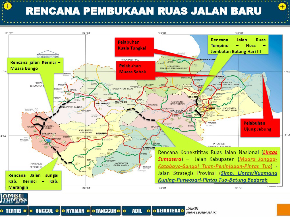 Inilah Peta Pembukaan Jalan Baru di Provinsi Jambi Tahun 2016 Ini | PB ...