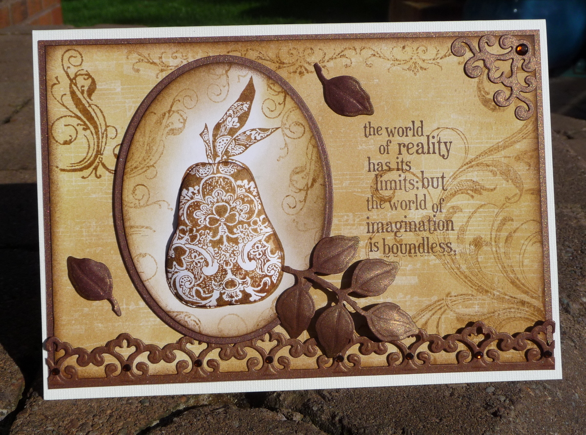 Recovering Stampaholic: The Stamp Man Challenge - A Perfect Pear