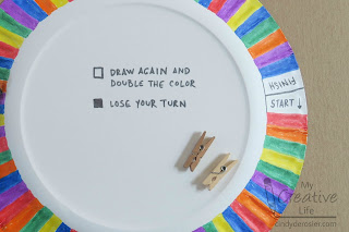 Cindy deRosier: My Creative Life: Travel-Friendly Paper Plate Game