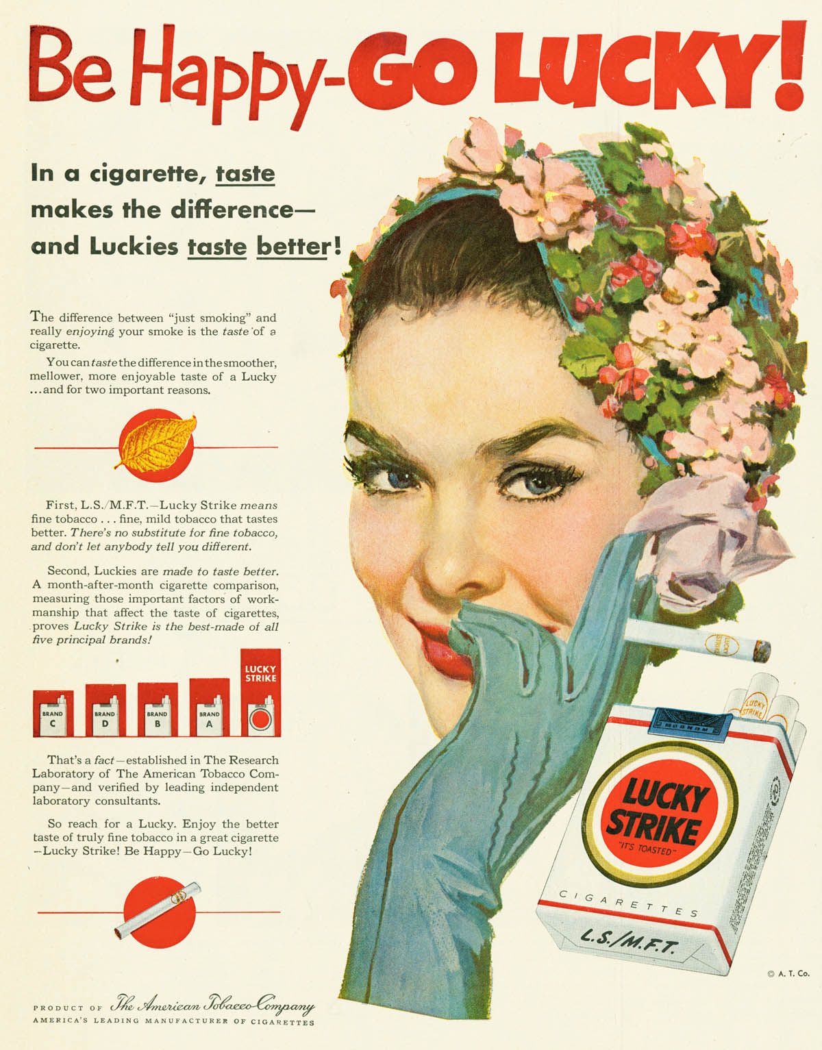 "Be Happy, Go Lucky!" – The Appeal of Vintage Lucky Strike Tobacco Ads ...