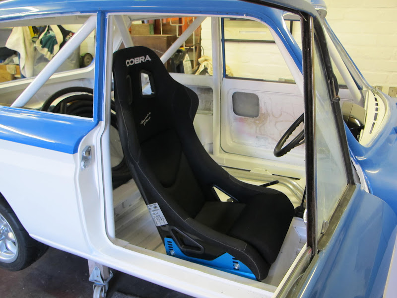 Roys Hillman Imp years: In the drivers cabin, the racing seat